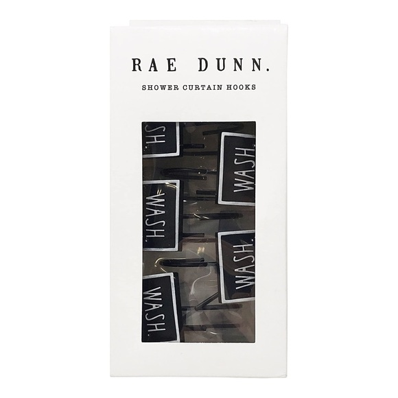 Rae Dunn | Bath | Rae Dunn Set Of 2 Wash Shower Curtain Hooks | Poshmark